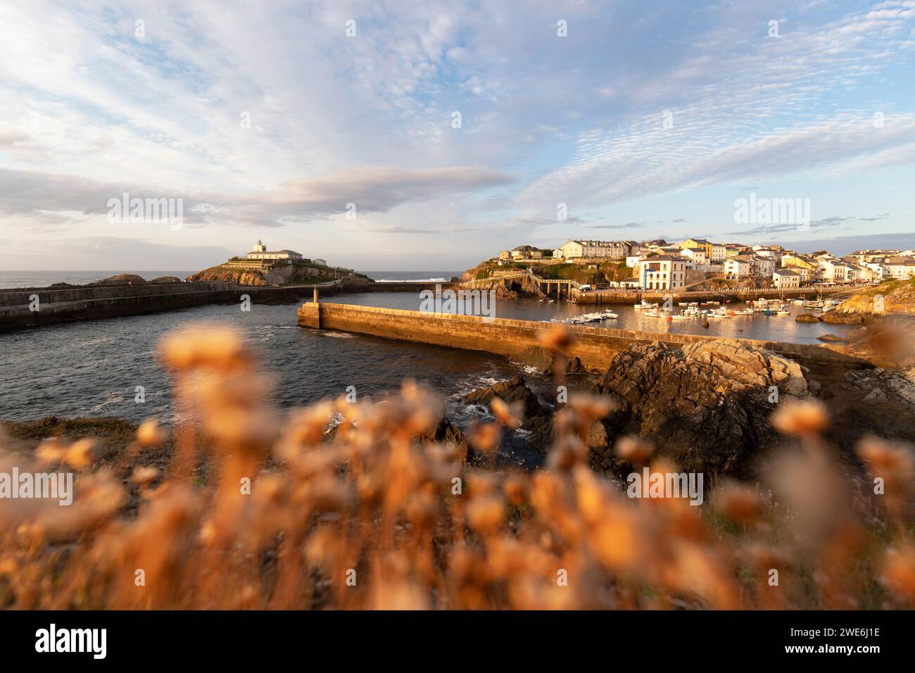 Fishing village in Tapia De Casariego, Asturias, Spain Stock Photo - Alamy