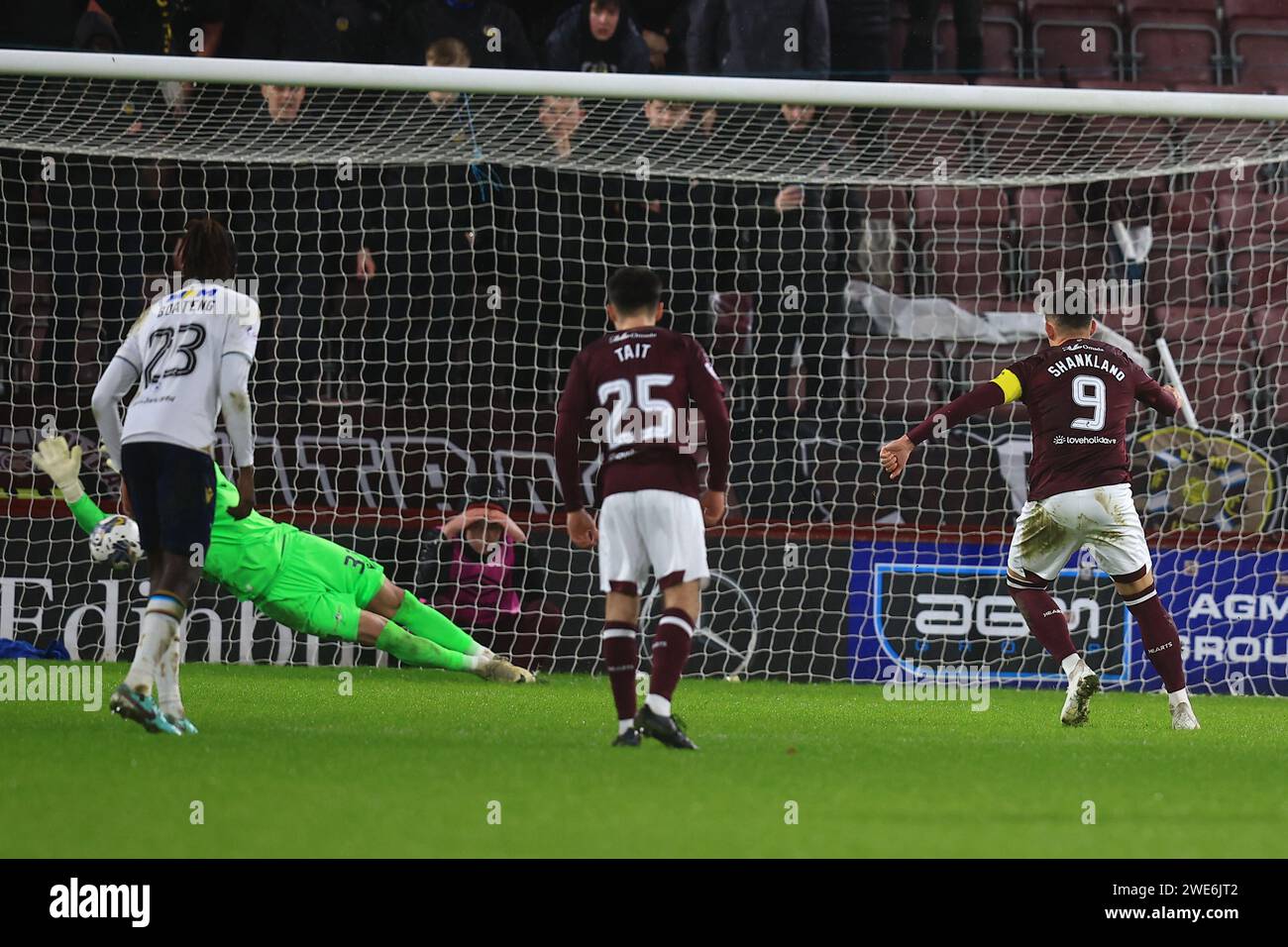 23rd January 2024; Tynecastle Park, Edinburgh, Scotland: Scottish ...