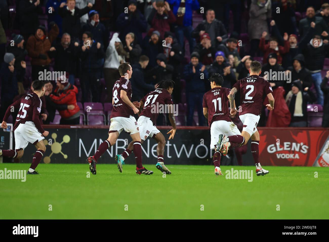 23rd January 2024; Tynecastle Park, Edinburgh, Scotland: Scottish ...