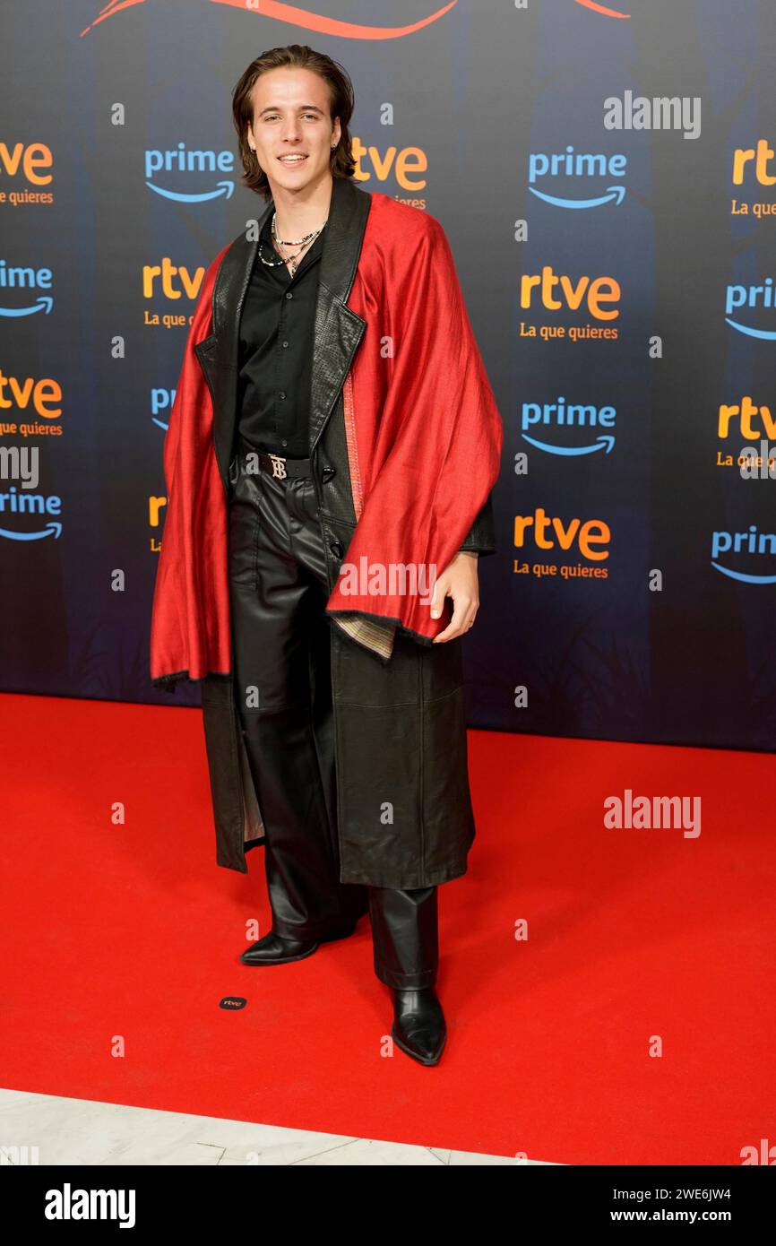 Teo Bok attends the premiere of the series 'Zorro' held at Callao ...