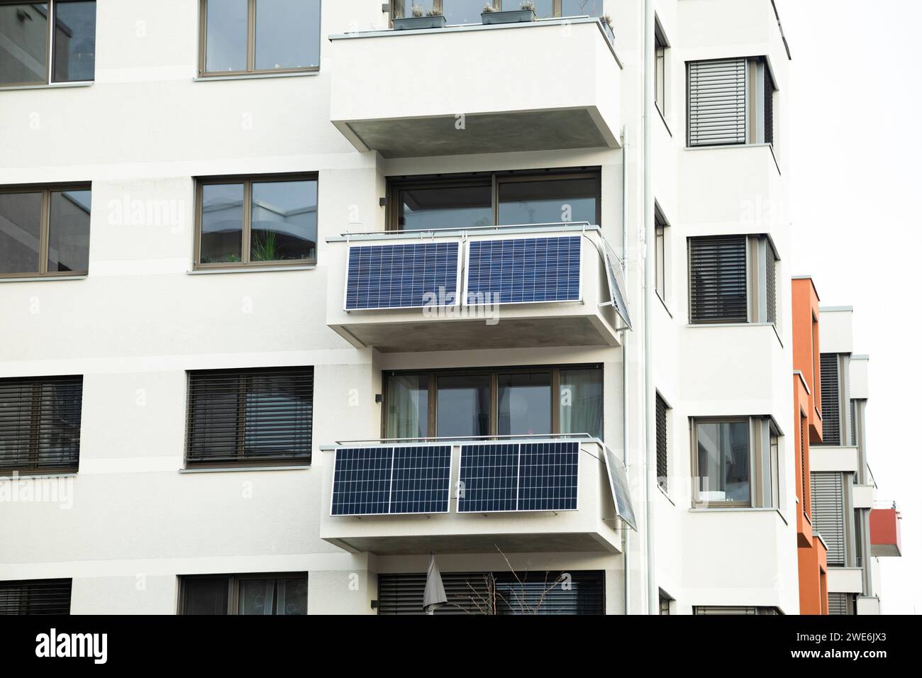 Germany, Baden-Wurttemberg, Freiburg im Breisgau, Solar panels on ...
