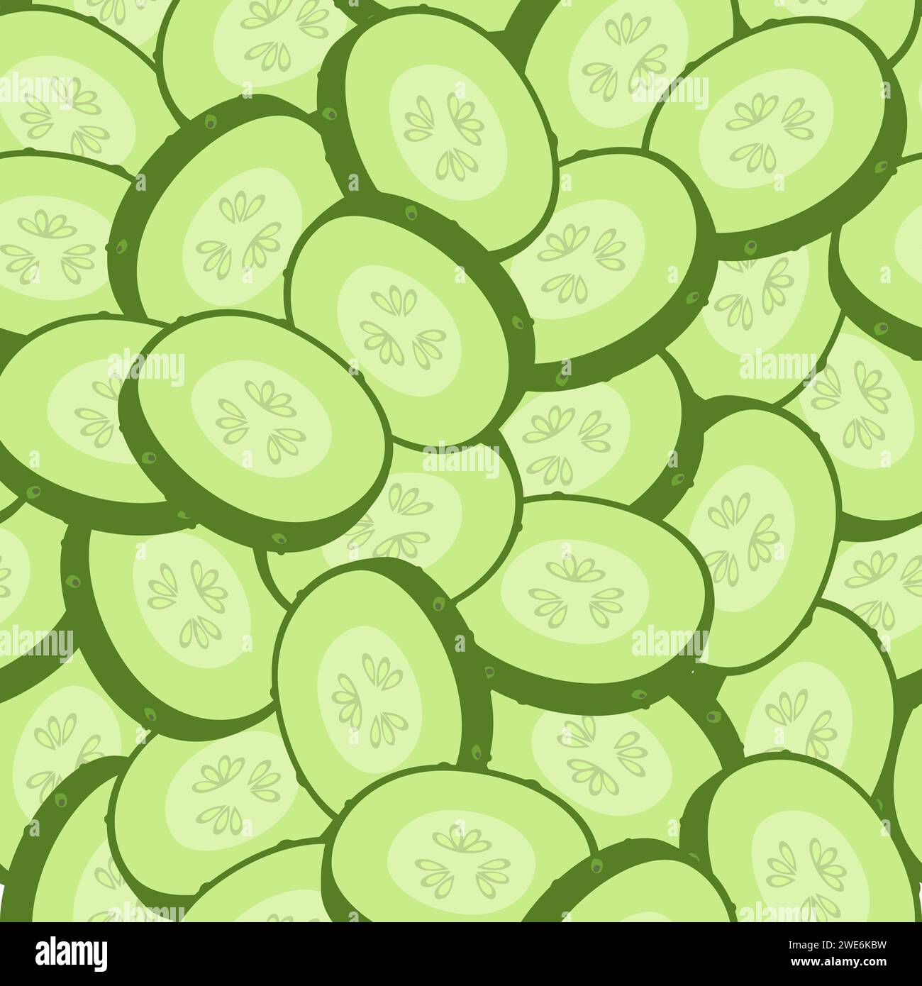 Slices cucumber Stock Vector Images - Alamy