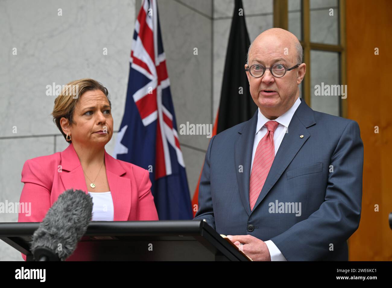 Canberra, Australia. 24th Jan, 2024. Minister for Communications ...