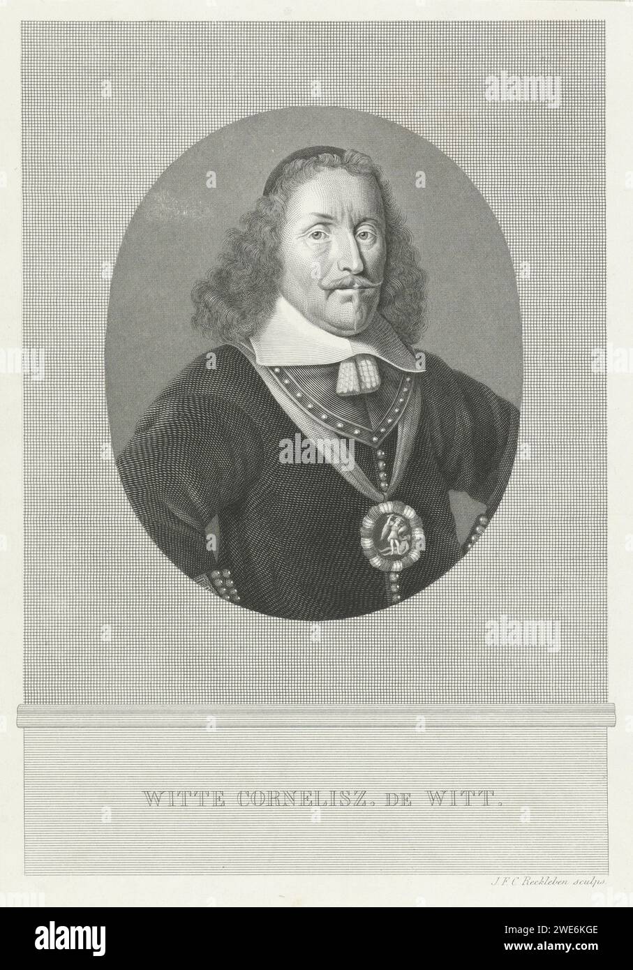 Portrait of Witte Cornelisz. de With, Jan Frederik Christiaan Reckleben ...