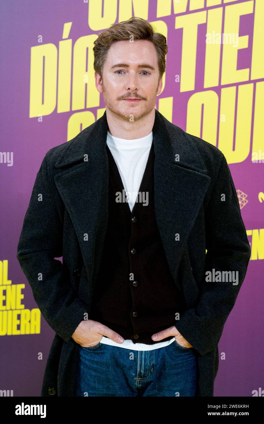 Actor Pablo Rivero poses during a photocall prior to the premiere of ...