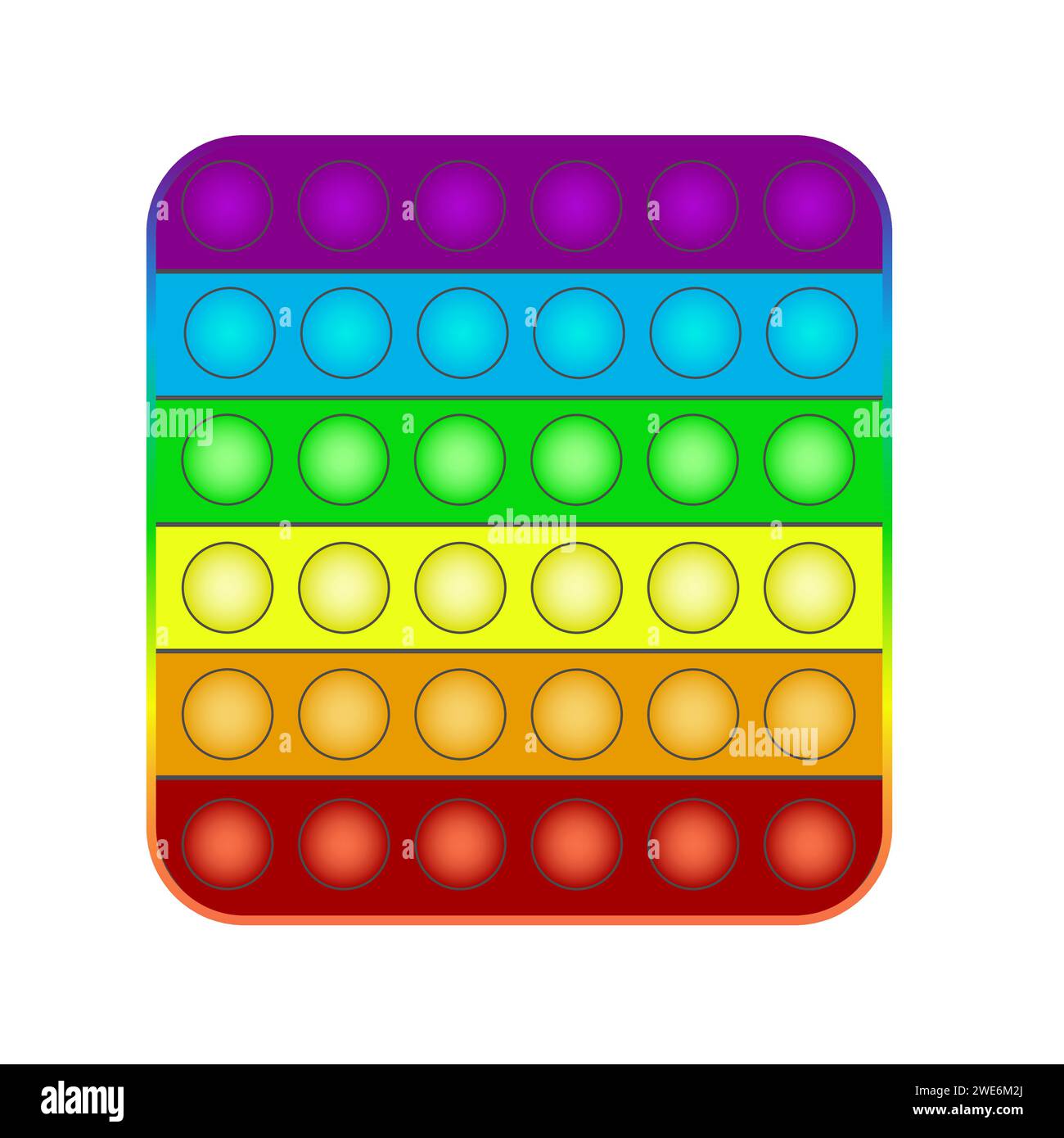 Pop it antistress popular toy. Silicon square toy for children and ...