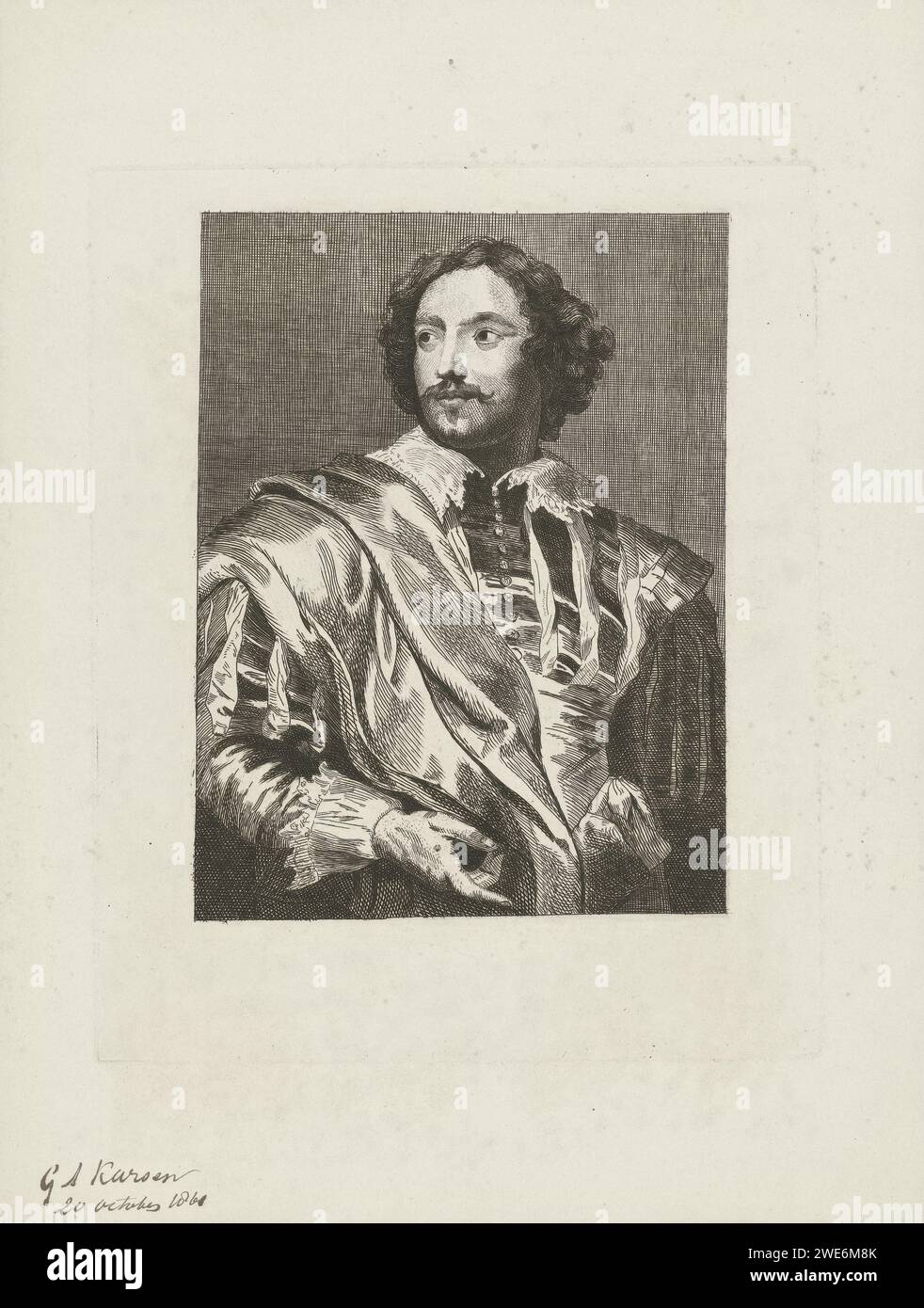 Portrait of Paulus Pontius, George Andries Karsen, After Anthony Van ...