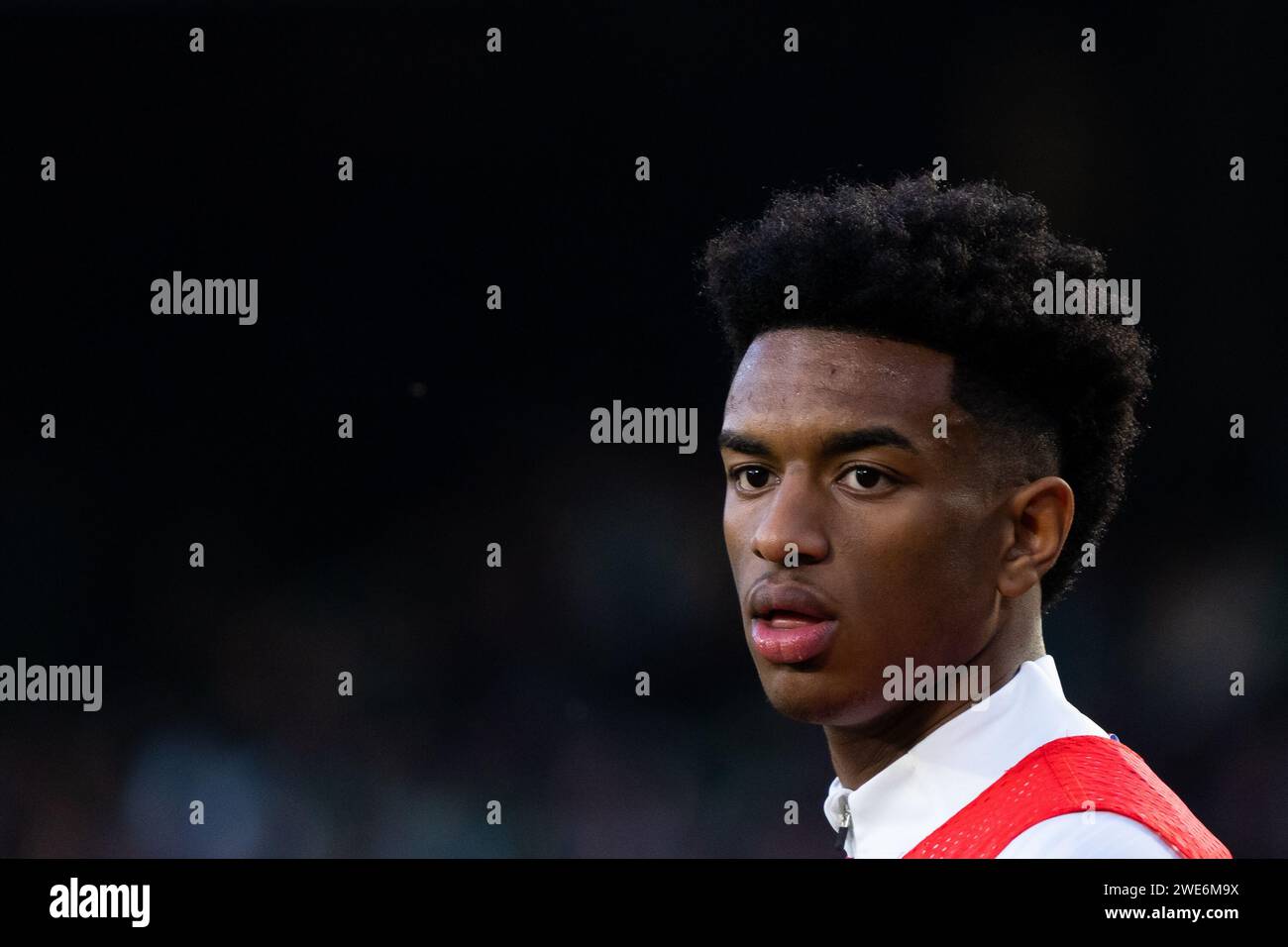 Alejandro Balde of FC Barcelona seen in action during the LaLiga EA ...