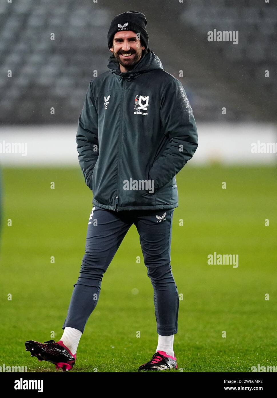 Milton Keynes Dons first team coach Chris Bell ahead of the Sky Bet ...