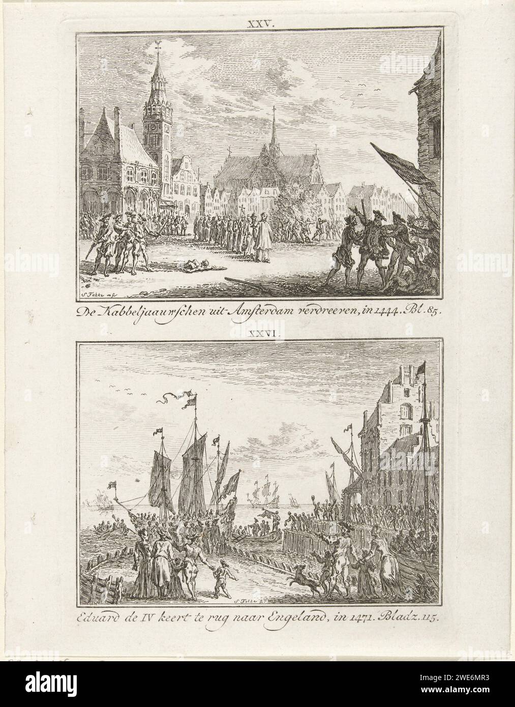 Cods driven from Amsterdam, 1444, and King Eduard IV leaves for England ...