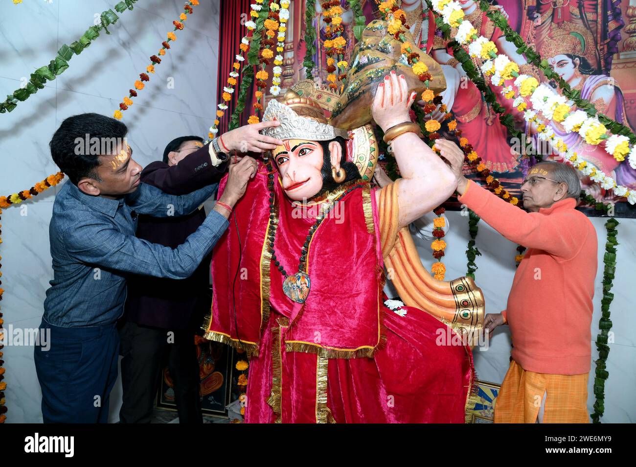Veer hanuman temple hi-res stock photography and images - Alamy