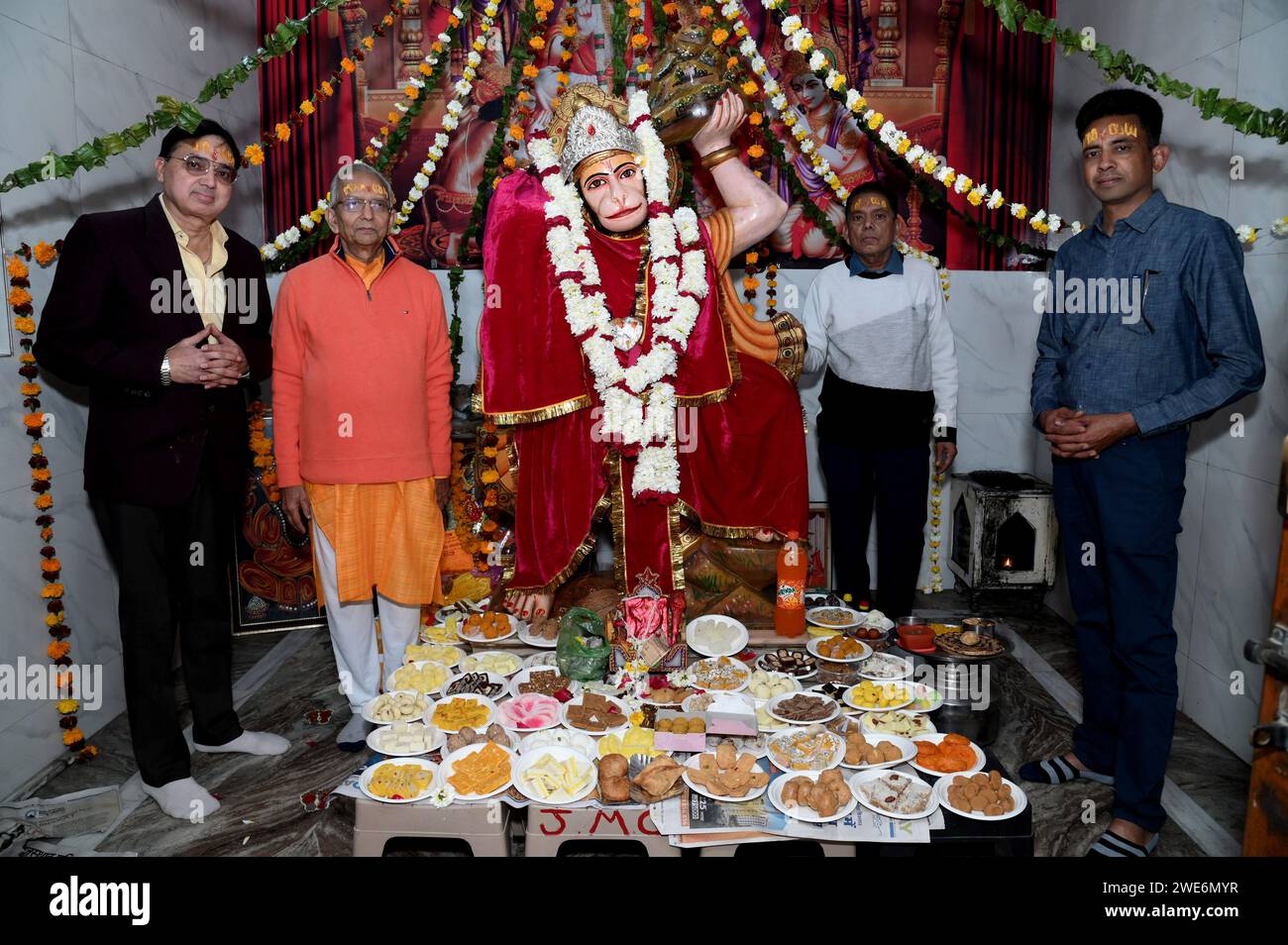 Veer hanuman temple hi-res stock photography and images - Alamy