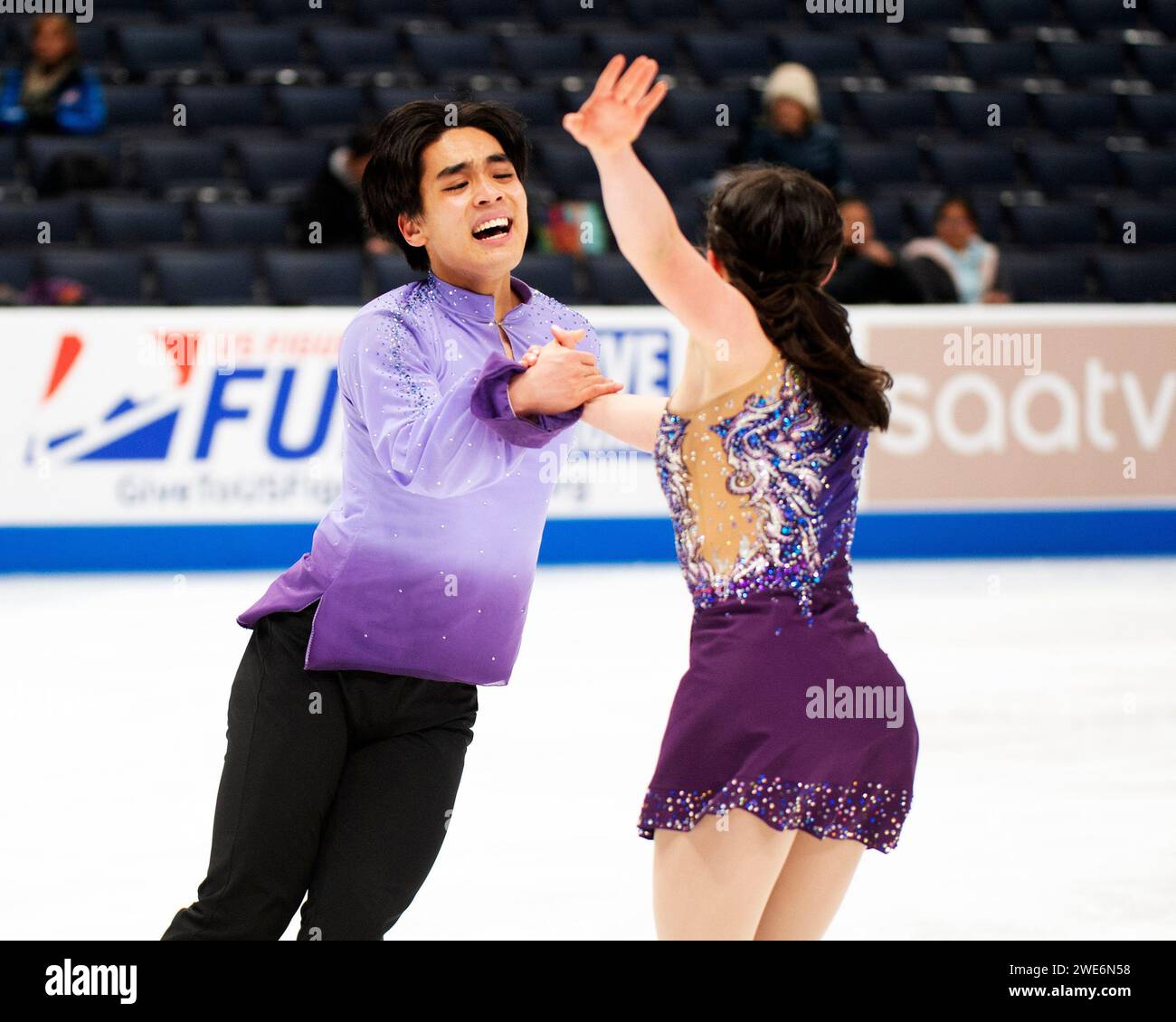 Columbus, Ohio, United States. 23rd January, 2024. Olivia Flores and ...