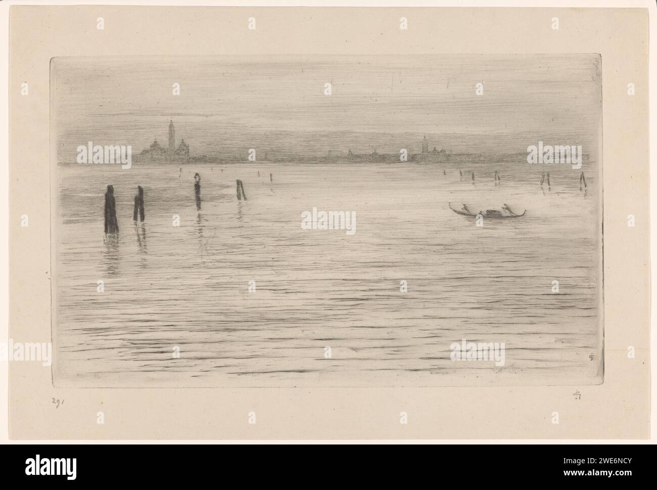 View of Venice from Lido, Carel Nicolaas Storm van 's -Gravesande, 1889 ...