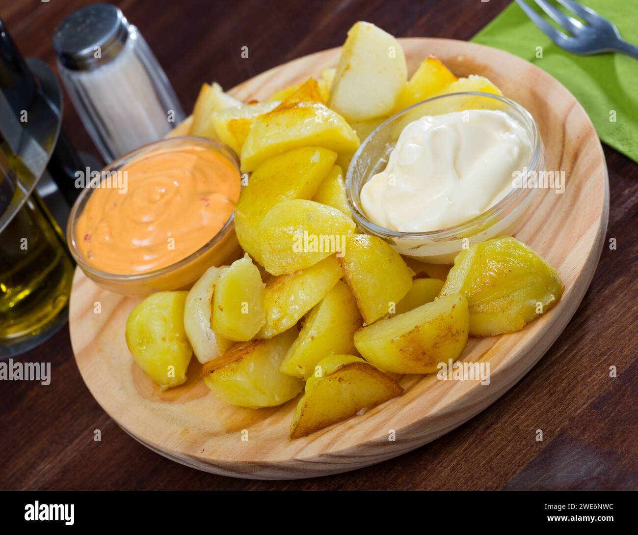 Patatas Bravas - traditional Spanish snack Stock Photo - Alamy
