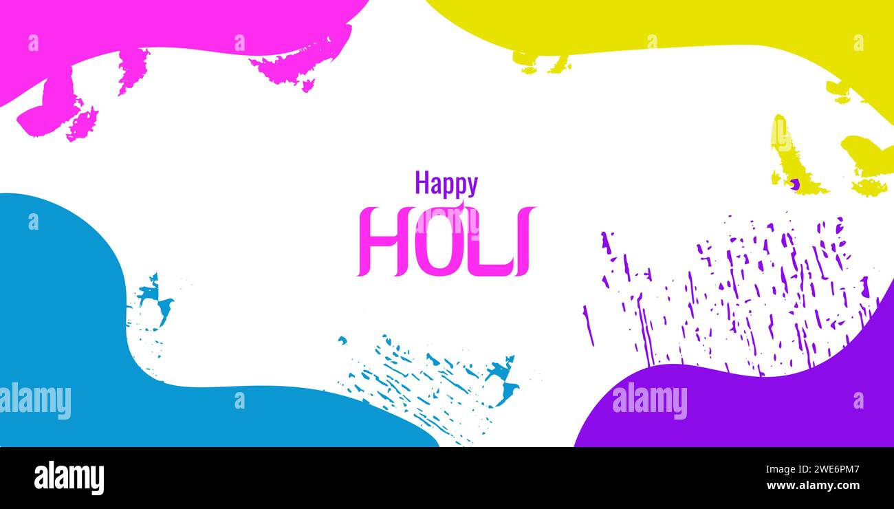 Holi festival happy India carnival of colors. Bright spots paint and ...