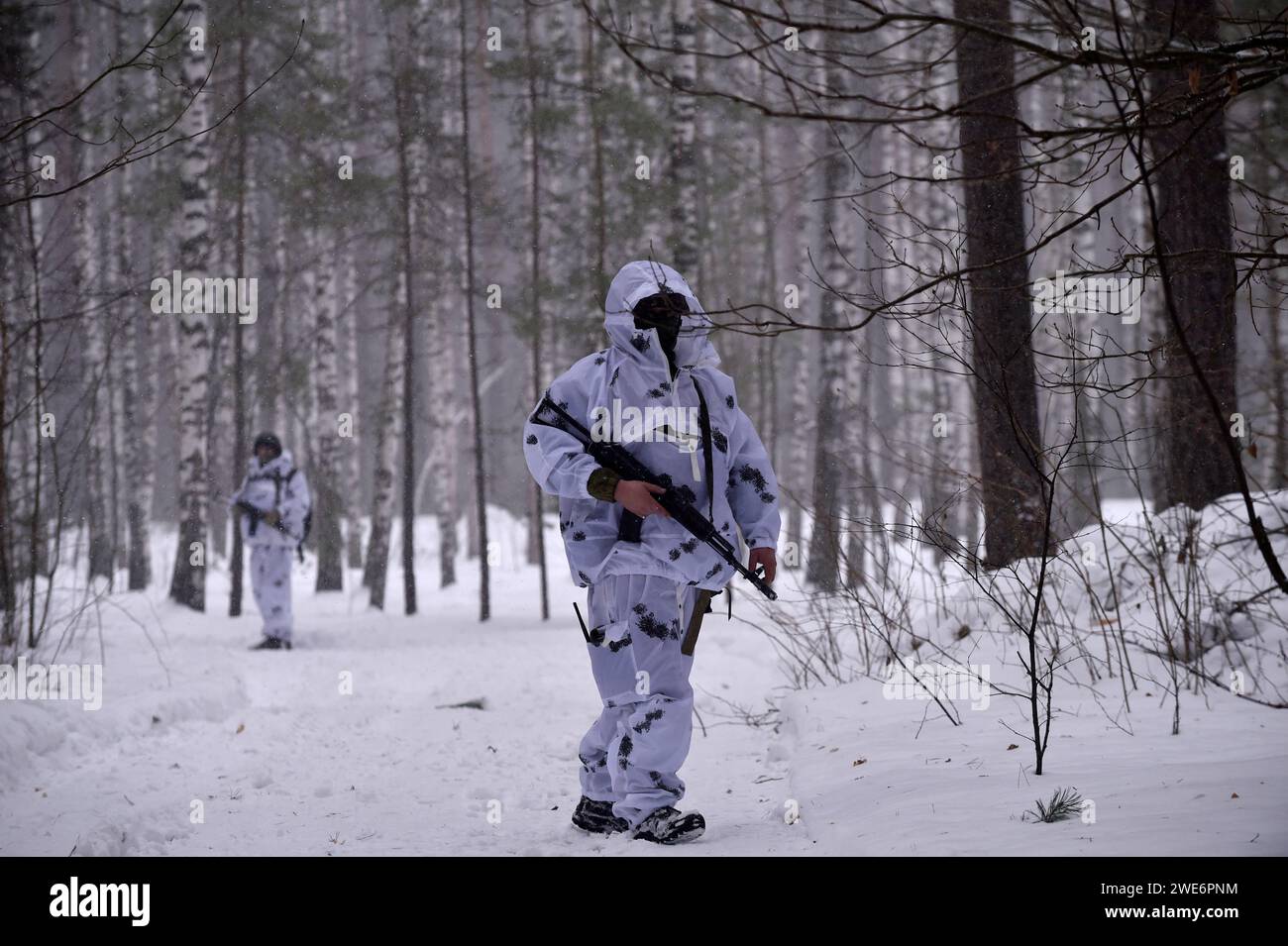 Ukrainian border guards patrol hi-res stock photography and images - Alamy