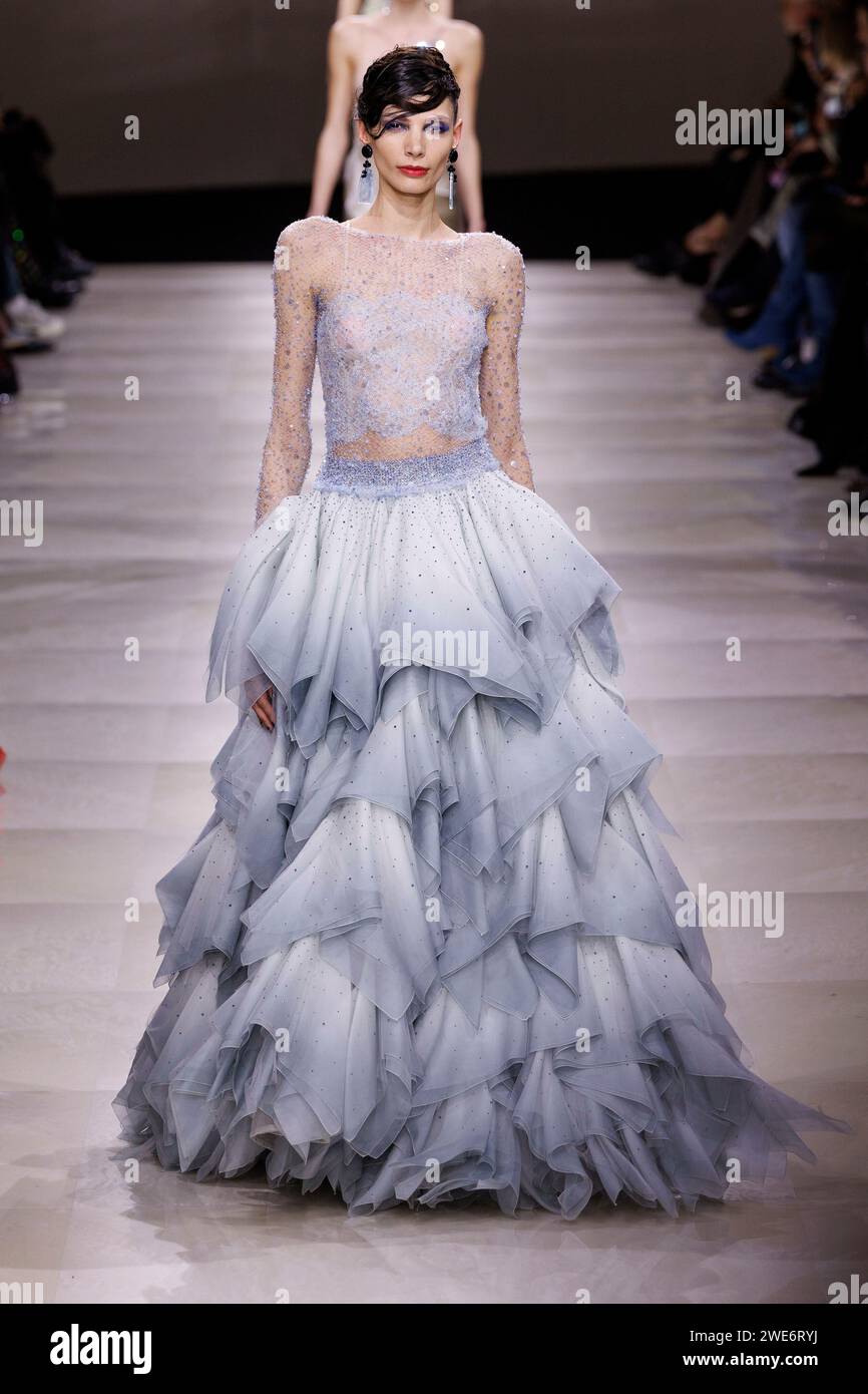 GIORGIO ARMANI PRIVE Haute Couture Spring/Summer 2024 Runway during ...