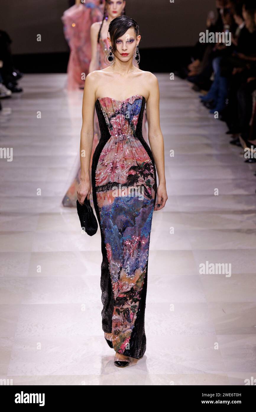 GIORGIO ARMANI PRIVE Haute Couture Spring/Summer 2024 Runway during ...