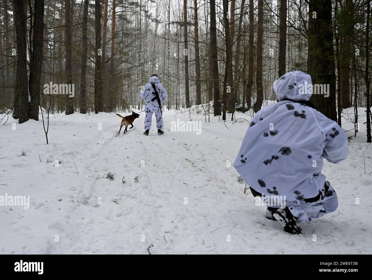 Ukrainian border guards patrol hi-res stock photography and images - Alamy