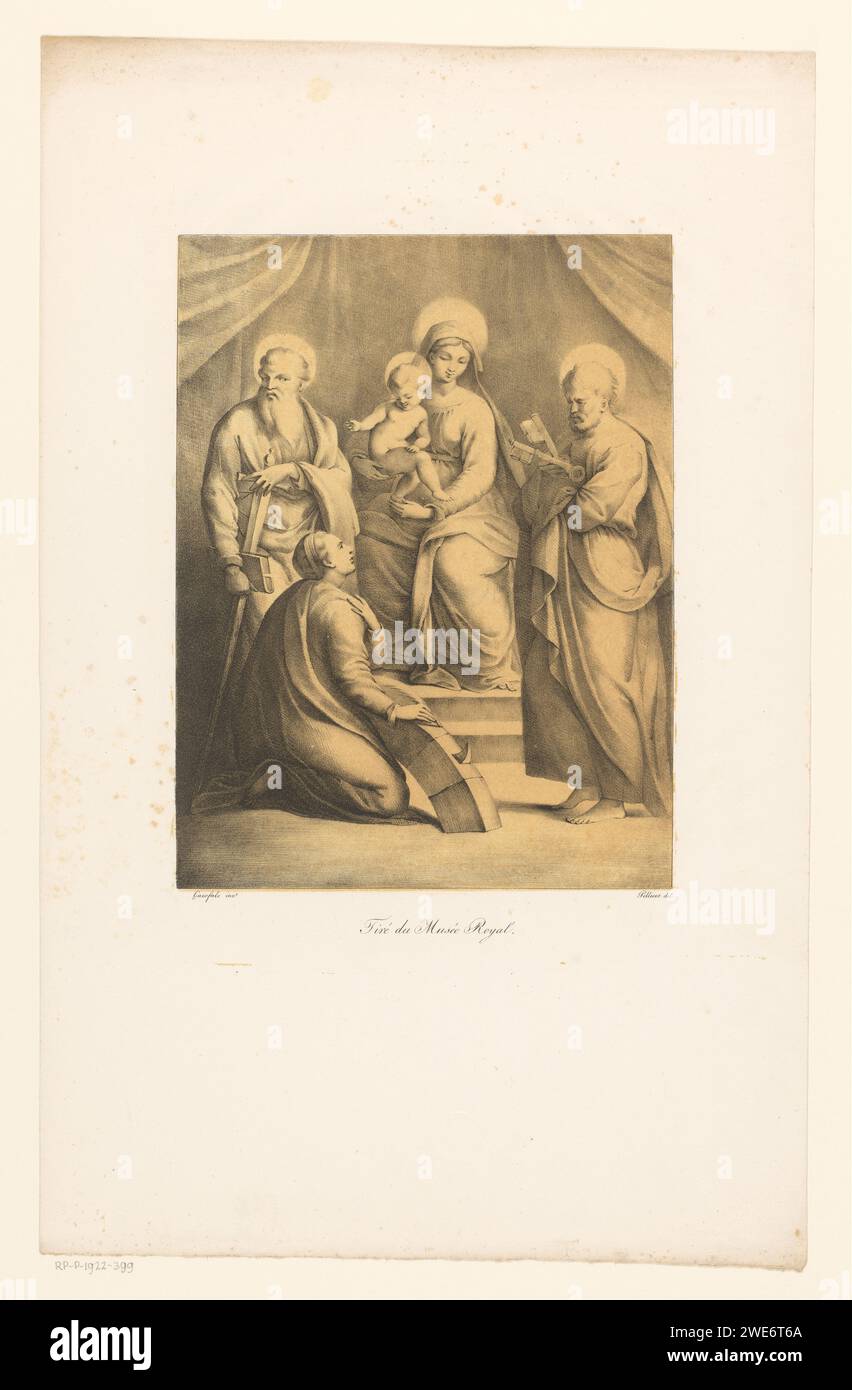 Maria with child surrounded by Paulus, Petrus and Catharina van ...