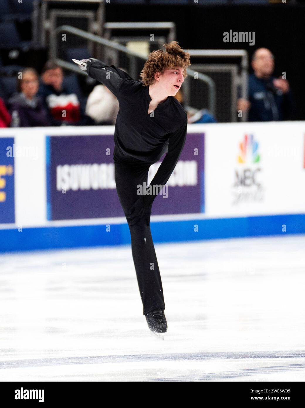 Columbus, Ohio, United States. 23rd January, 2024. Lucius Kazanecki ...