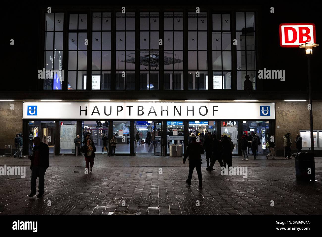 Streik der Lokführergewerkschaft GDL bei der Deutschen Bahn am 23.01.24. Gesellschaft ...
