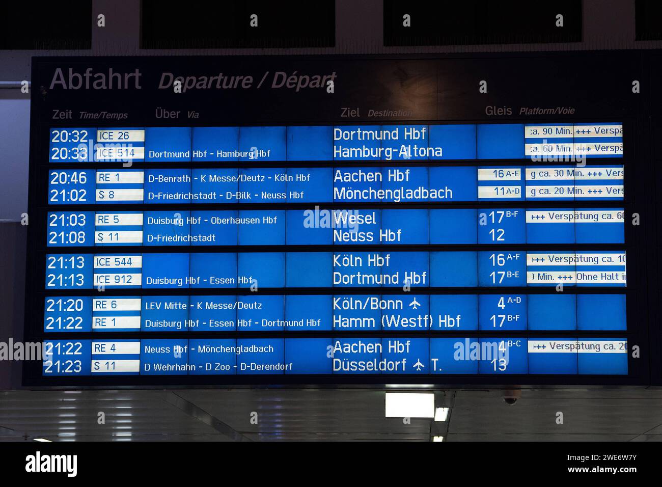 Streik der Lokführergewerkschaft GDL bei der Deutschen Bahn am 23.01.24 ...