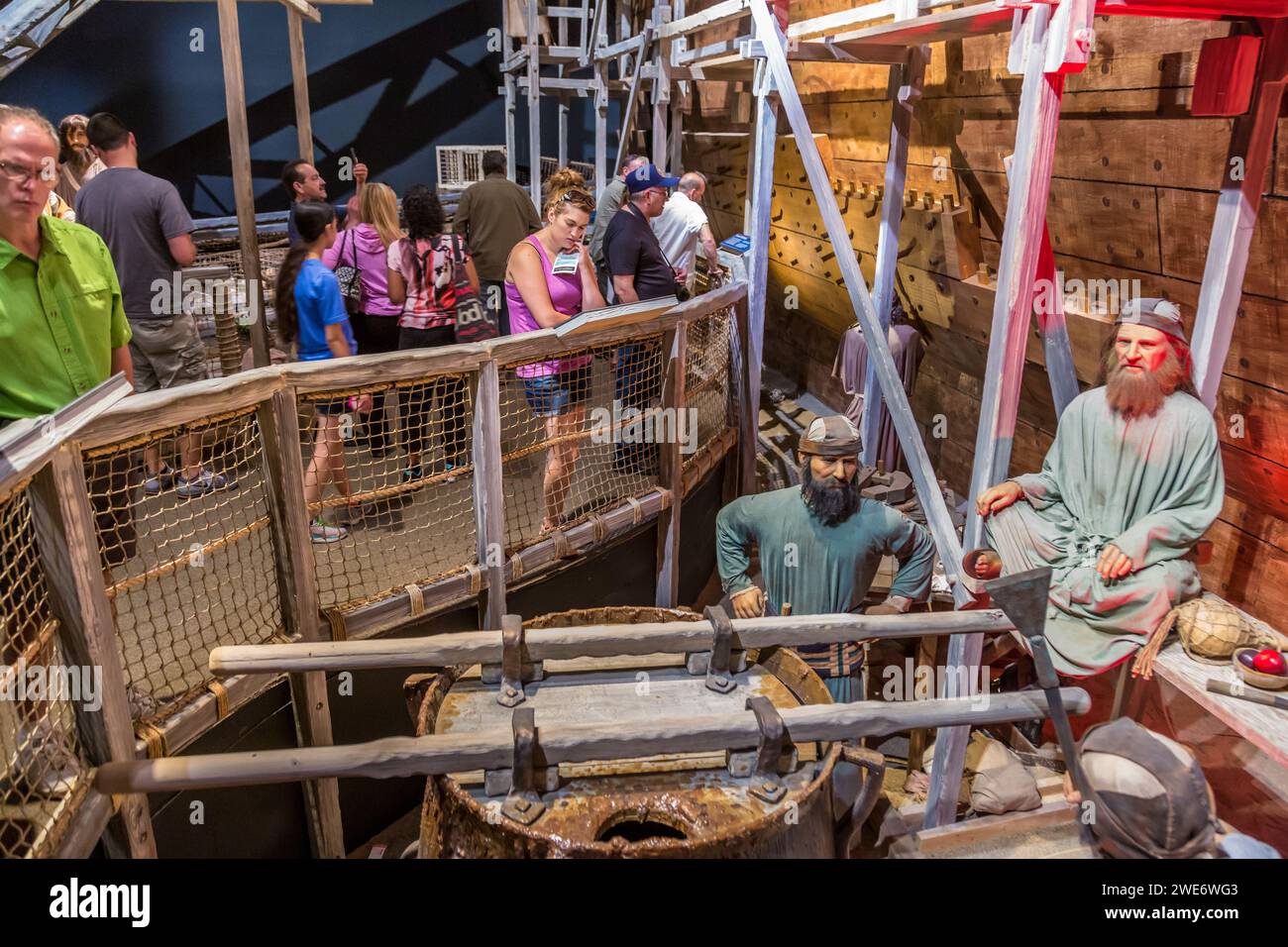 Display inside The Creation Museum in Petersburg, Kentucky Stock Photo ... Display inside The Creation Museum in Petersburg, Kentucky Stock Photo ...
