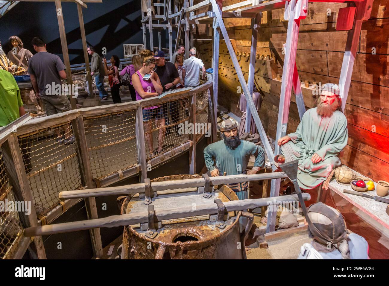 Display inside The Creation Museum in Petersburg, Kentucky Stock Photo ...
