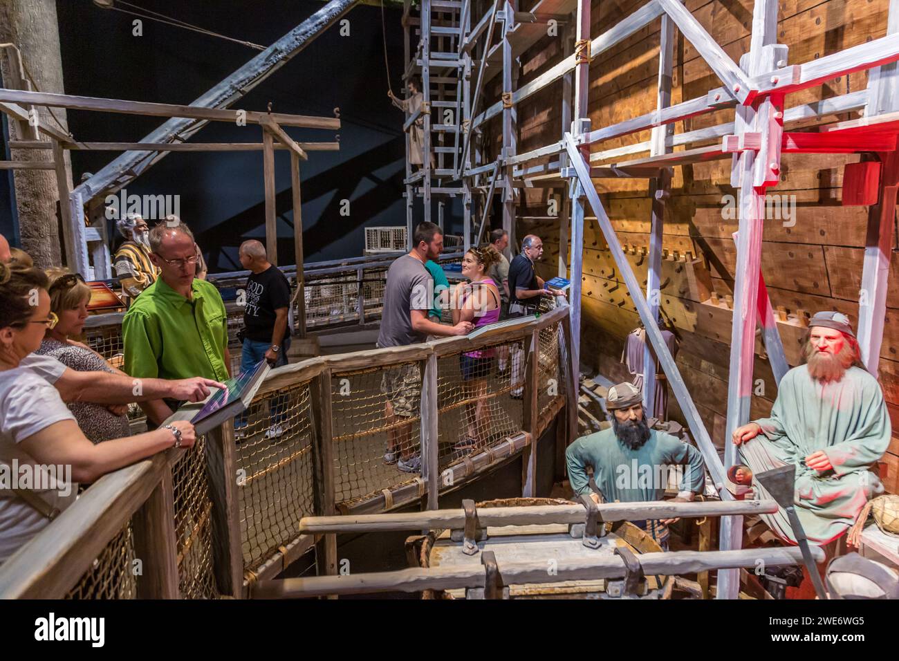 Display inside The Creation Museum in Petersburg, Kentucky Stock Photo ... Display inside The Creation Museum in Petersburg, Kentucky Stock Photo ...