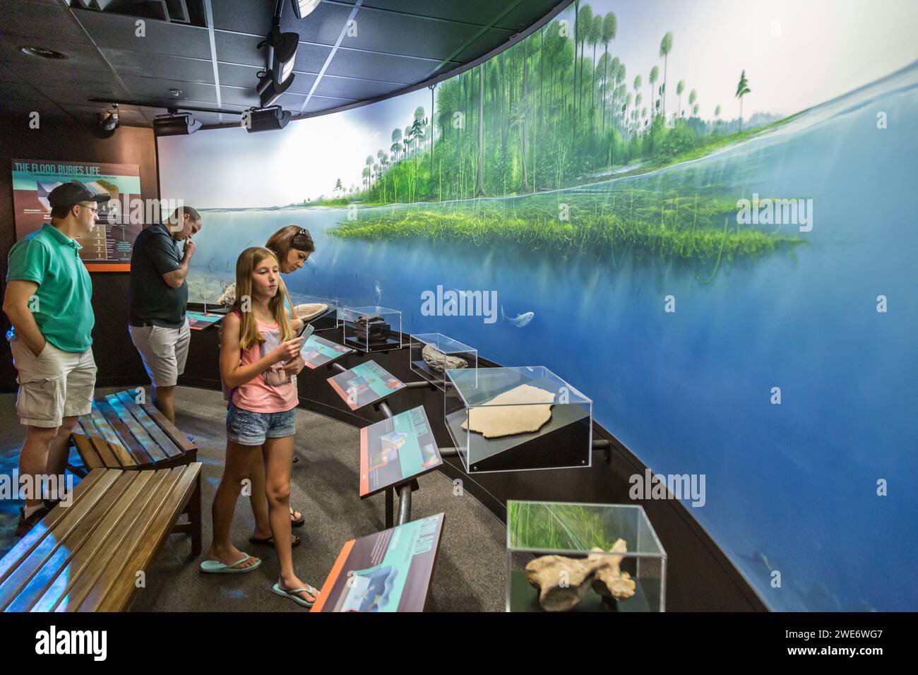 Display inside The Creation Museum in Petersburg, Kentucky Stock Photo ... Display inside The Creation Museum in Petersburg, Kentucky Stock Photo ...