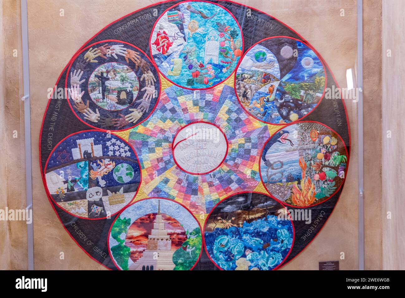Quilt on isplay inside The Creation Museum in Petersburg, Kentucky ...