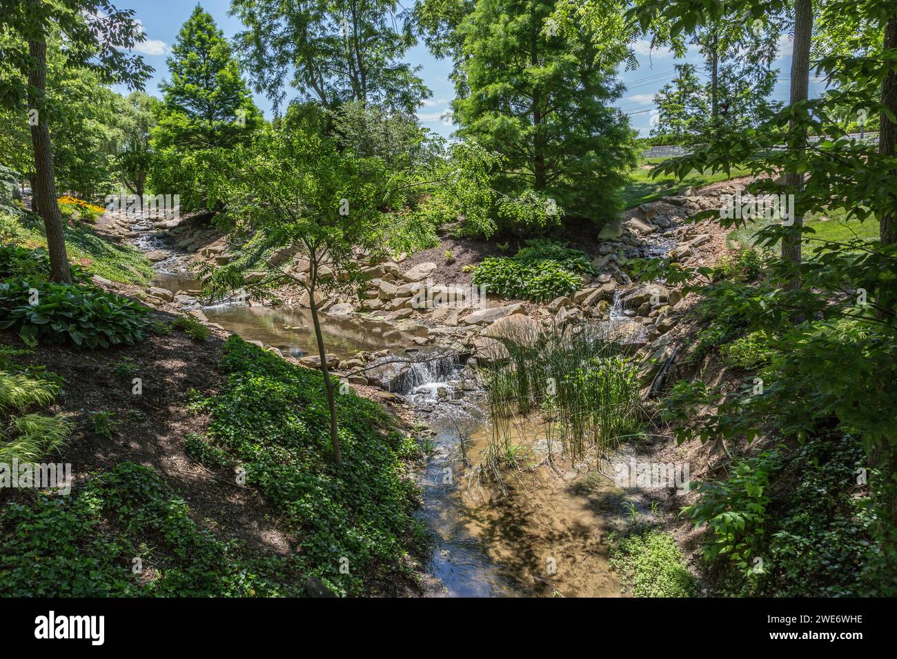 Gardens at The Creation Museum in Petersburg, Kentucky Stock Photo - Alamy