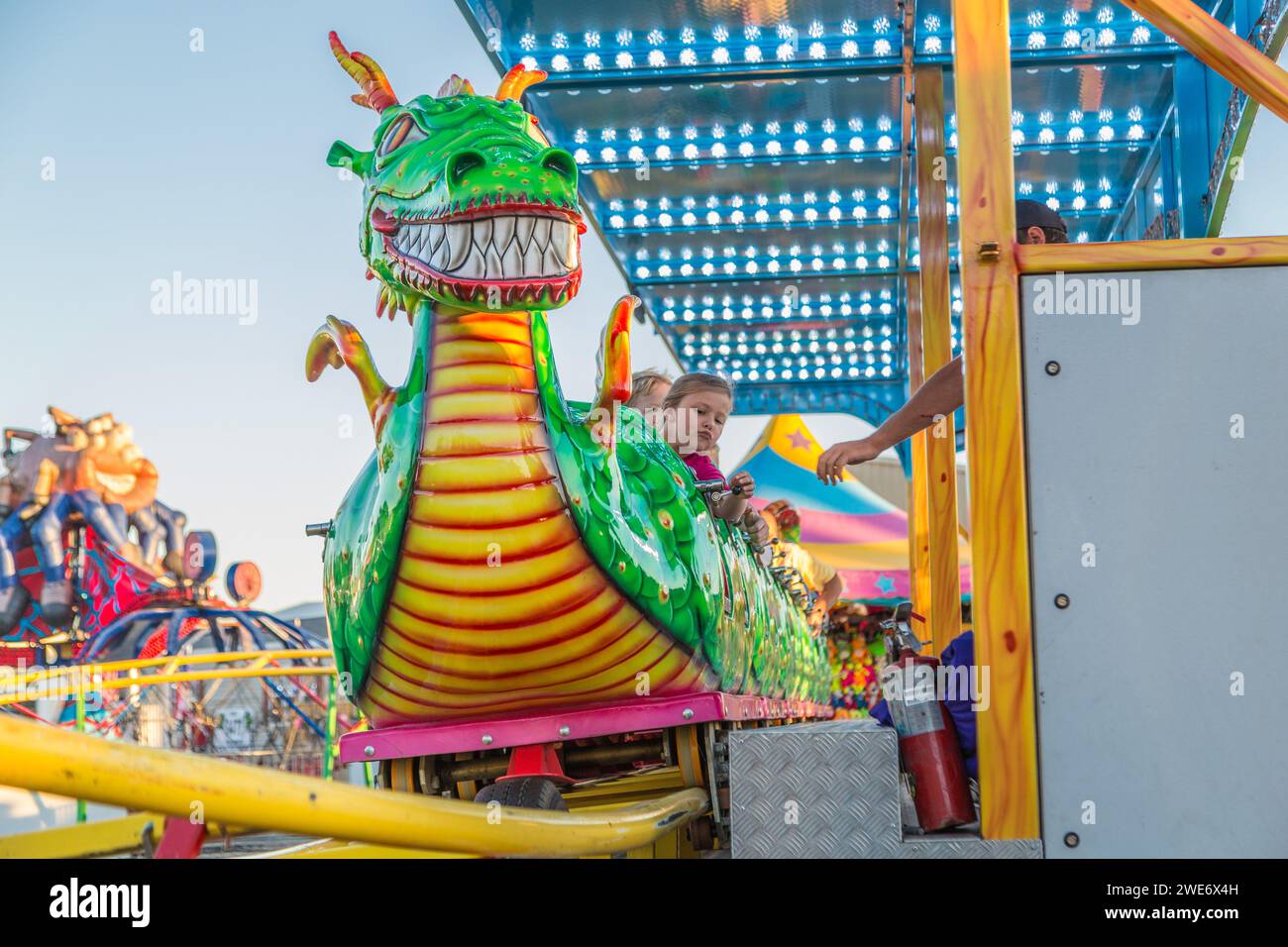 Dragon roller coaster ride hi-res stock photography and images - Alamy