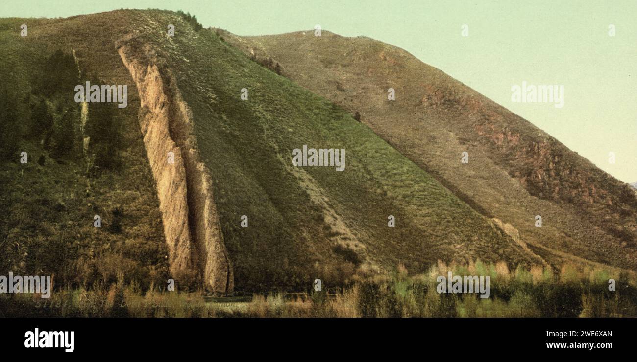 The Devil's Slide, Weber Canyon, Morgan County, Utah 1898 Stock Photo ...