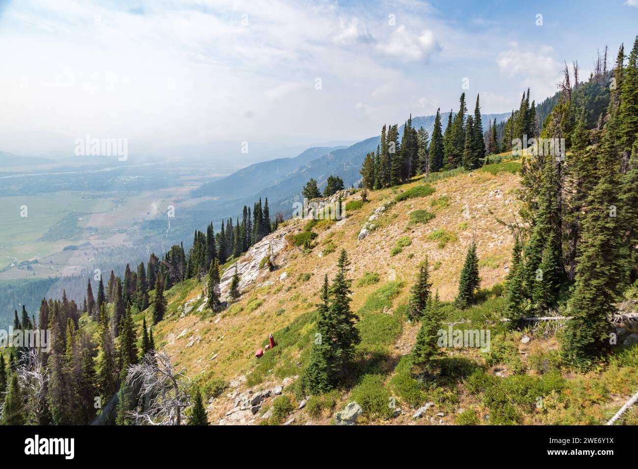View of Rendezvous Mountain from Jackson Hole Aerial Tram in Jackson ...