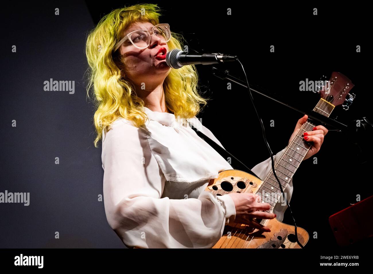 Edinburgh, Scotland. Tue 23 January 2024. Musician/artist Mary Ocher ...