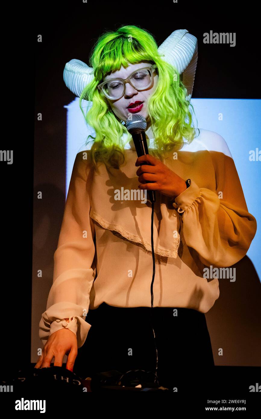 Edinburgh, Scotland. Tue 23 January 2024. Musician/artist Mary Ocher ...