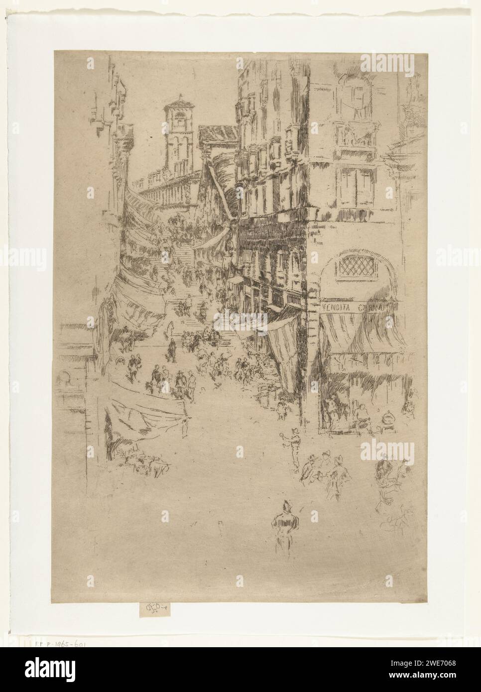 Rialtobrug in Venetië, James Abbott McNeill Whistler, 1879 - 1880 print View of the pressure ...