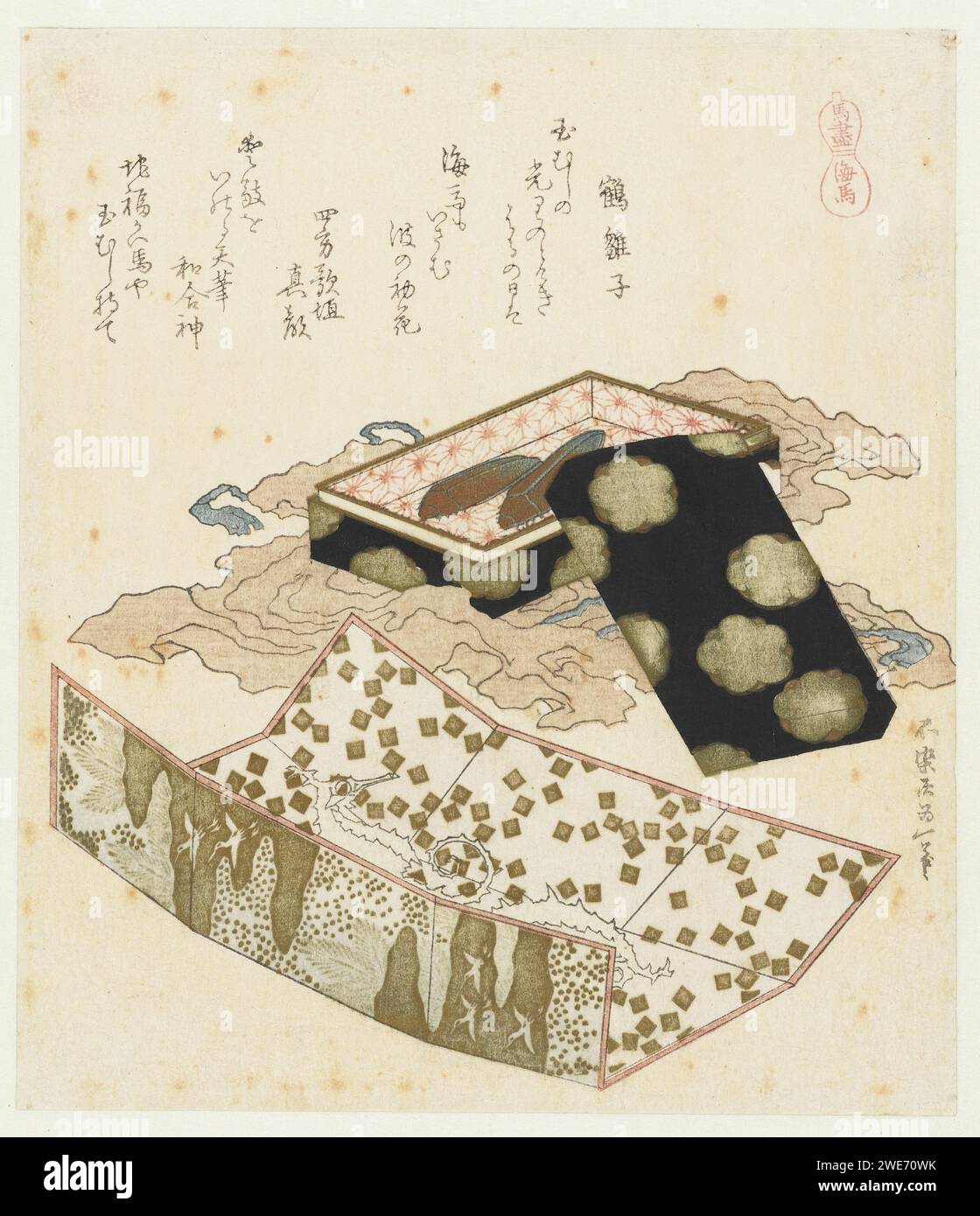 ZeepaArdjes, Katsushika Hokusai, 1822 Paper cover with a few dried ...