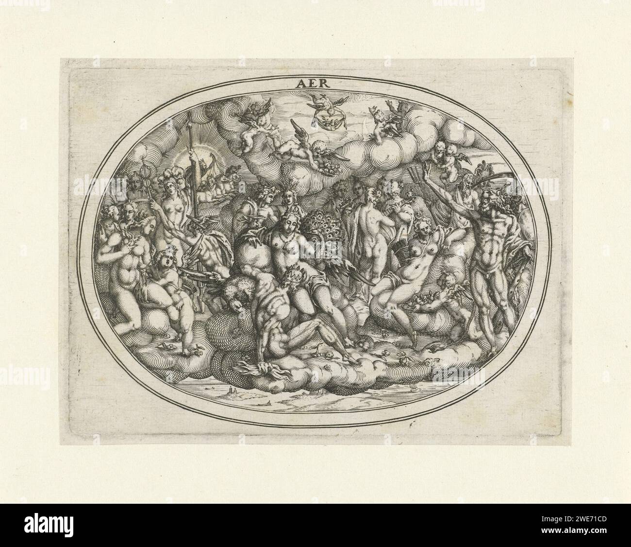 Olympic gods between the clouds: the element of air, Abraham van den ...