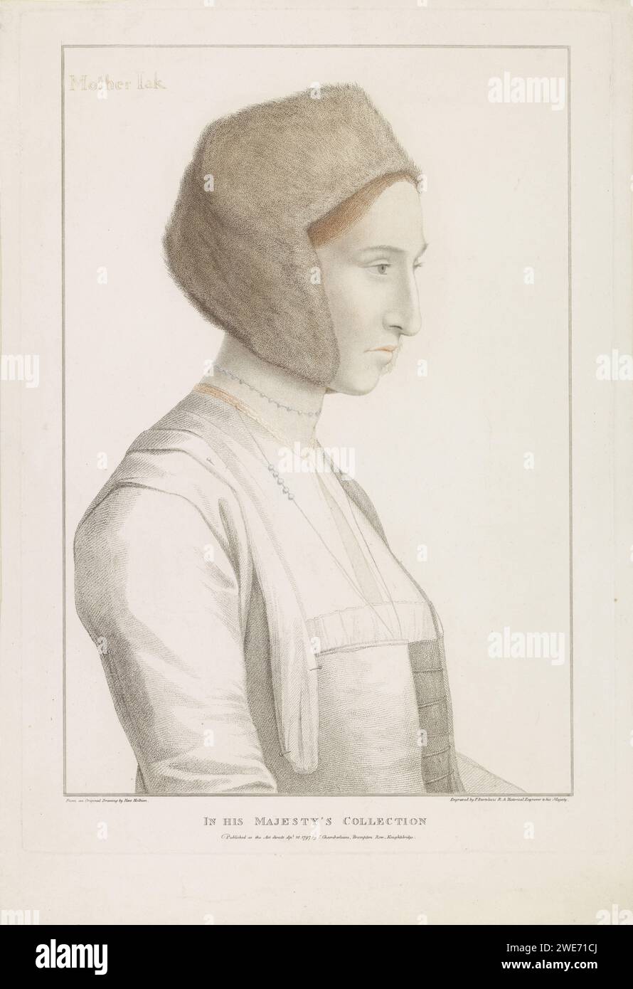 Portrated Van 'Mother Jak', Francesco Bartolozzi, After Hans Holbein ...