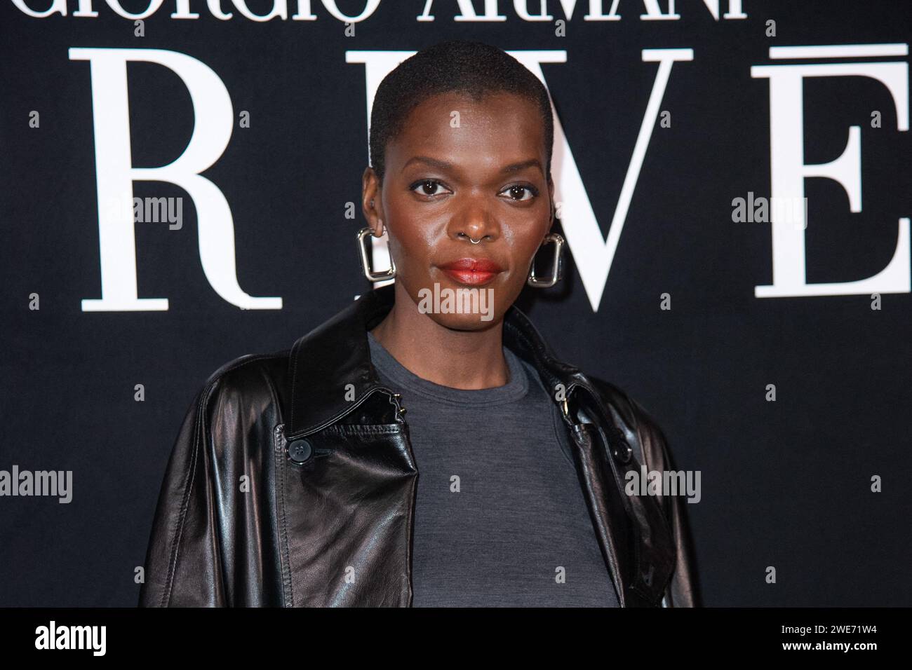 Paris, France. 23rd Jan, 2024. Sheila Atim attending the Giorgio Armani ...