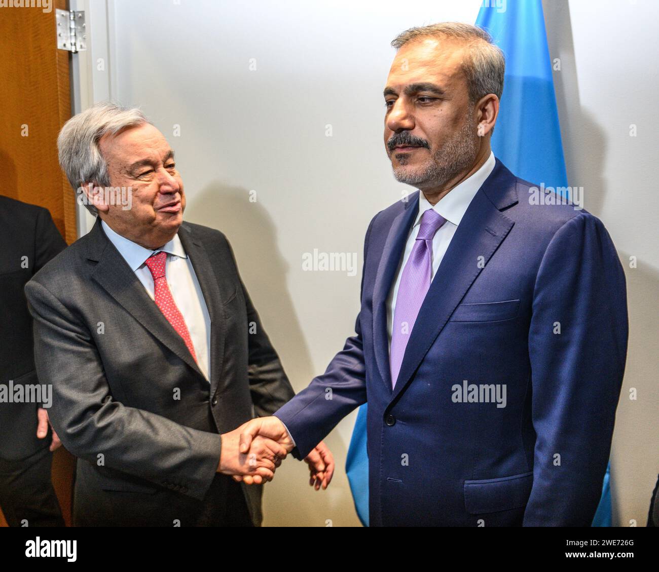New York, USA. 23rd Jan, 2024. United Nations Secretary-General Antonio ...