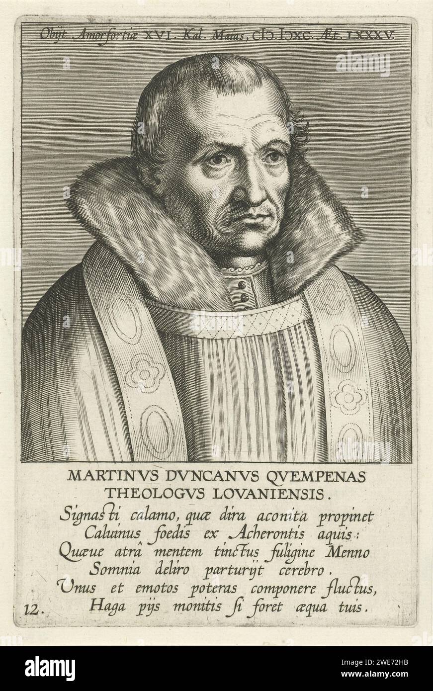 Portrait of Martinus Donck, Philips Galle (attributed to workshop or ...
