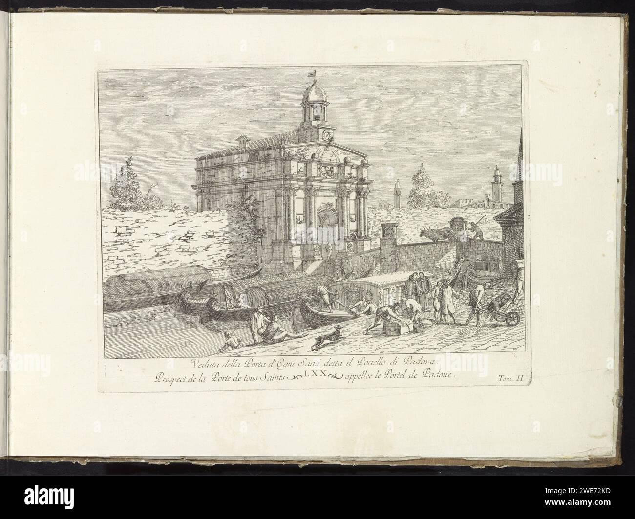 Porta Ognissanti te Padua, Giovanni Francesco Costa, c. 1750 - c. 1760 print View of the Porta ...