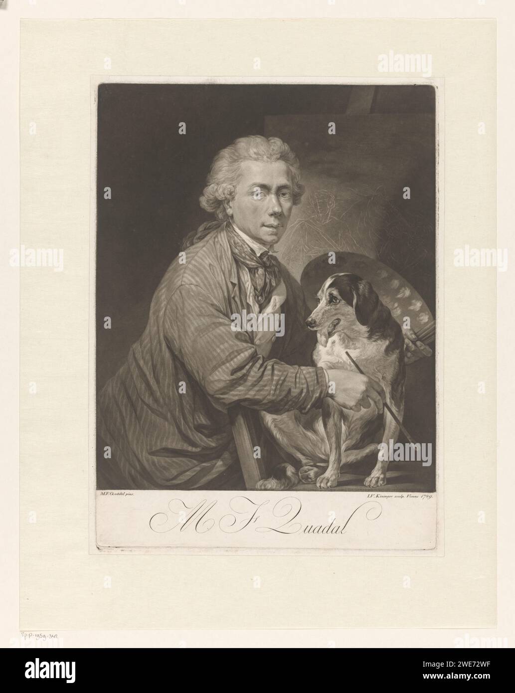 Portret van Martin Ferdinand Quadal, Vincenz Georg Kininger, after ...