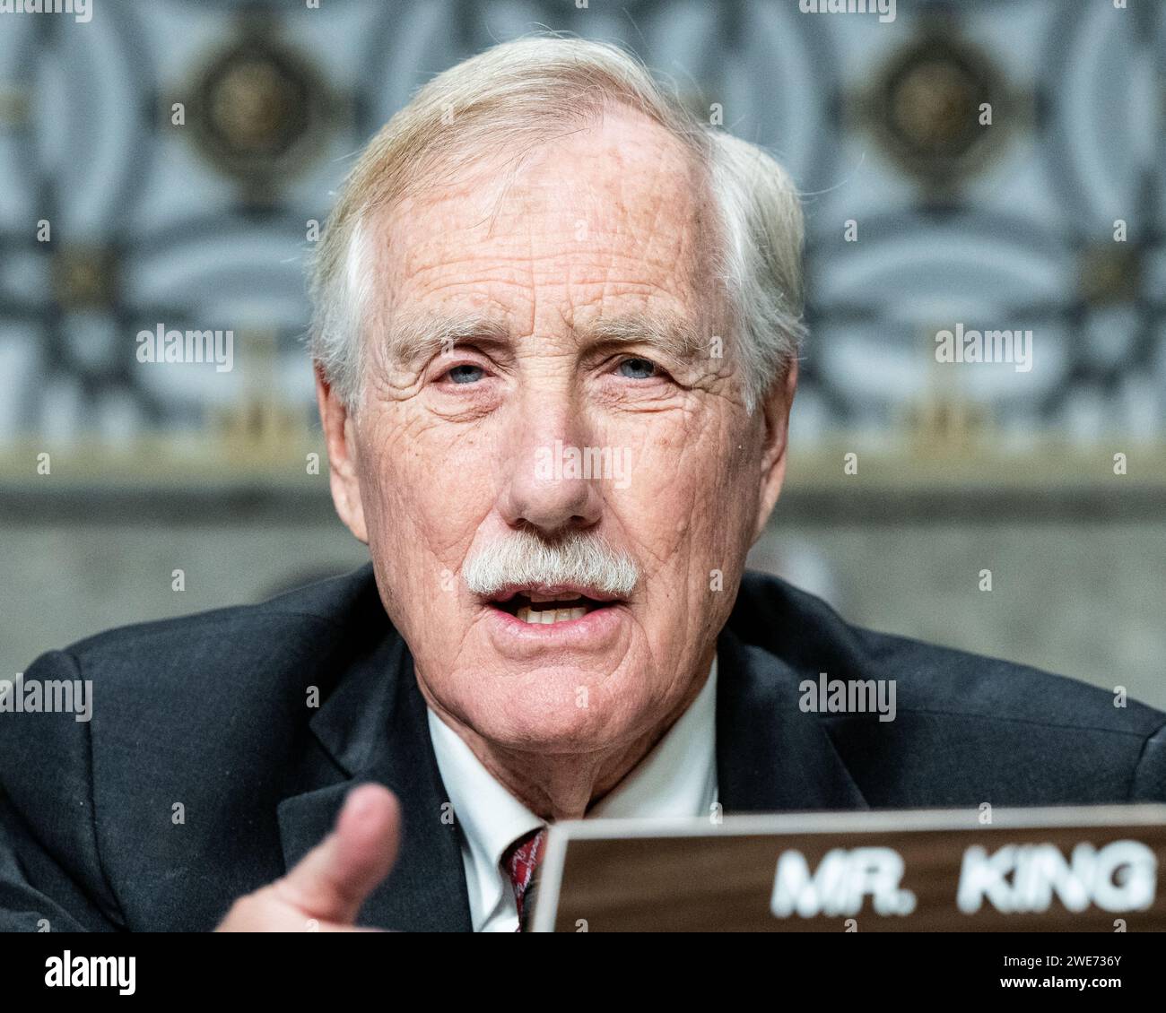 Washington, United States. 23rd Jan, 2024. U.S. Senator Angus King (I ...