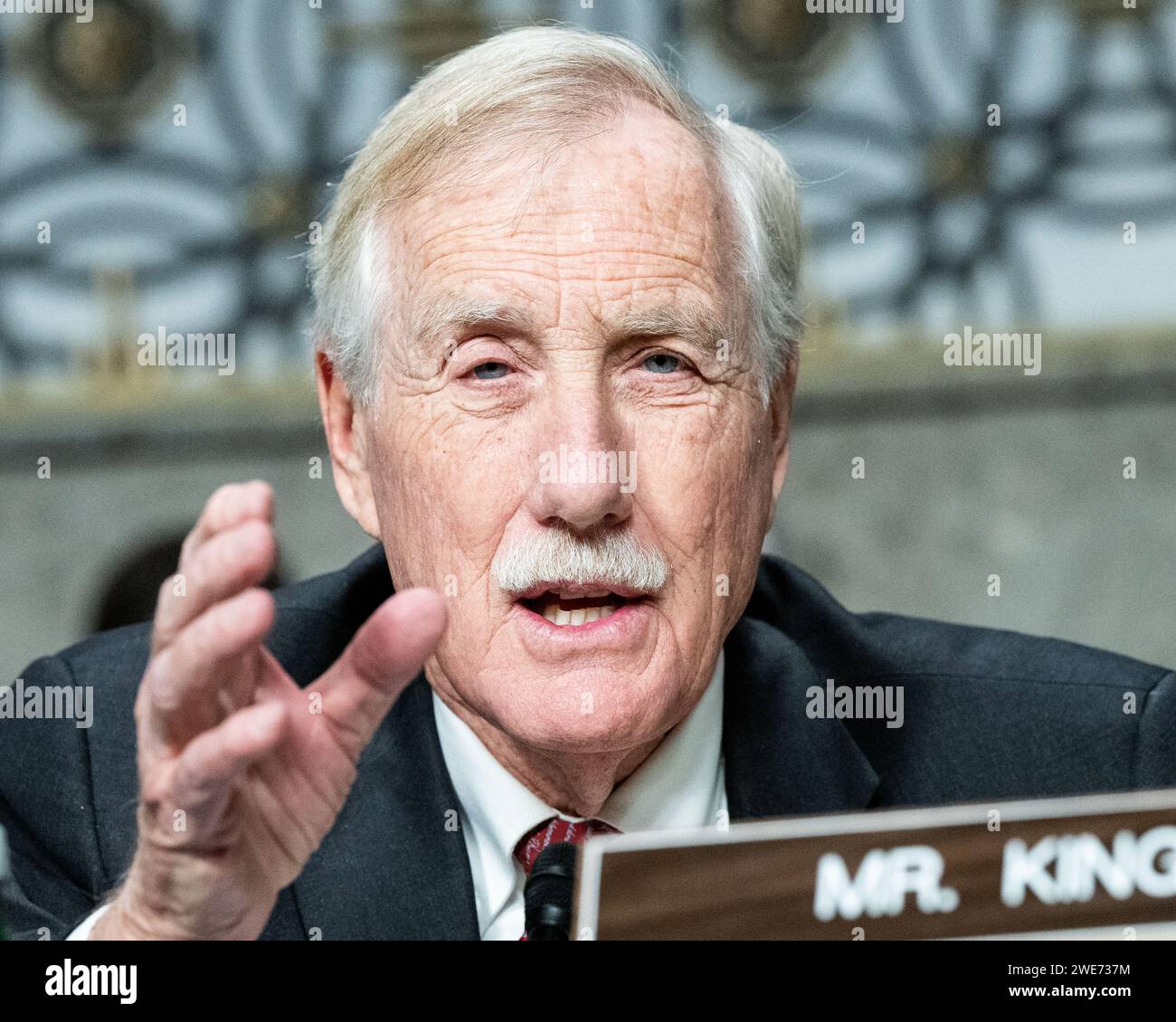 Washington, United States. 23rd Jan, 2024. U.S. Senator Angus King (I ...